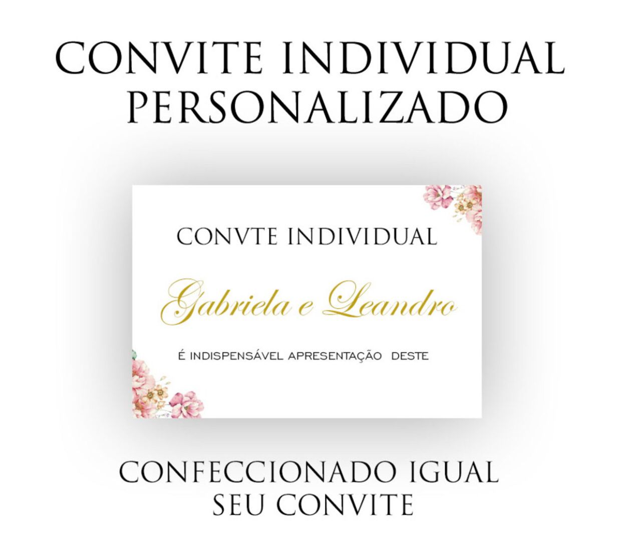 Convite individual - Modelo Personalizável - Mimo Criativa